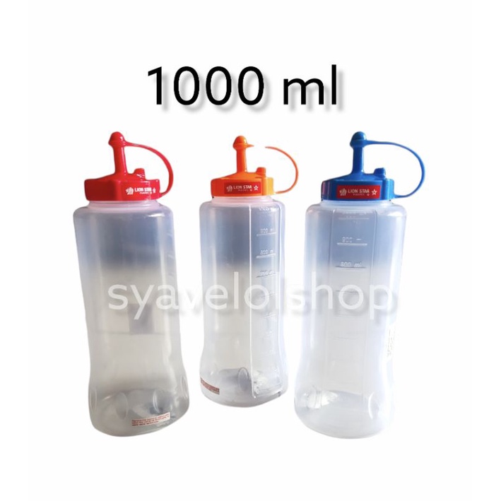 Jual botol kecap botol sauce lionstar 1000 ml | Shopee Indonesia