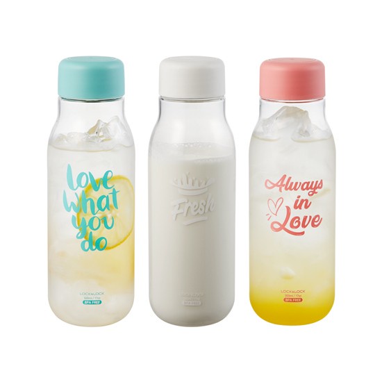 Jual Lock&Lock & Lock n Lock LocknLock 500 ml Milky Bottle Botol Air ...
