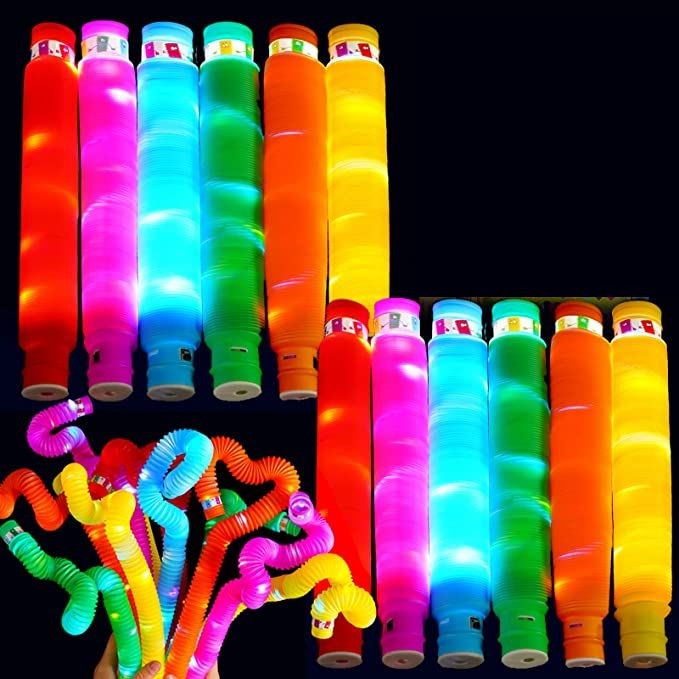 Jual Light Up Pop Pipes - Squishy Sensory Fidget Toys - Pop tubes pop ...