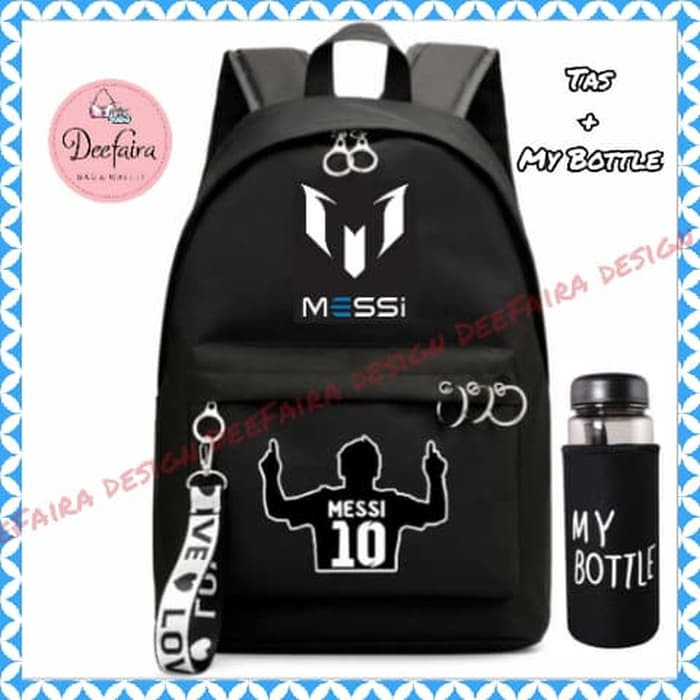 Jual Tas Sekolah Anak Laki Laki Backpack Lionel Messi - Hitam terakhir ...