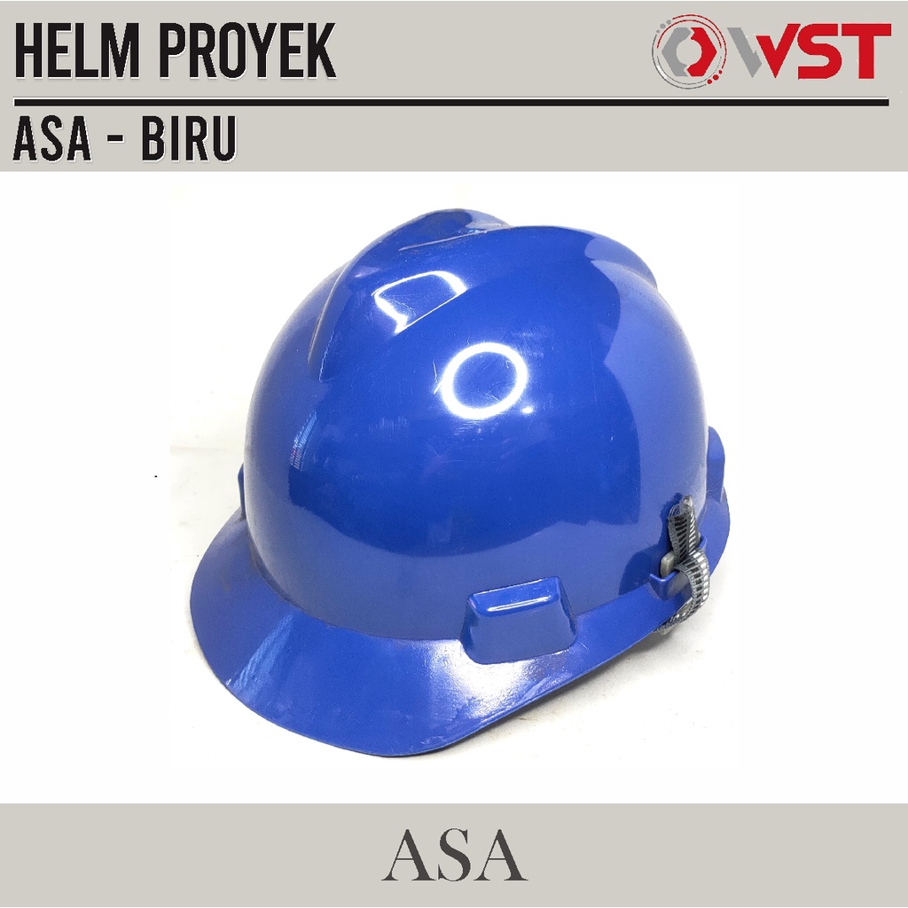 Jual Helm Proyek ASA Biru / Safety Helmet / Pelindung Kepala | Shopee ...