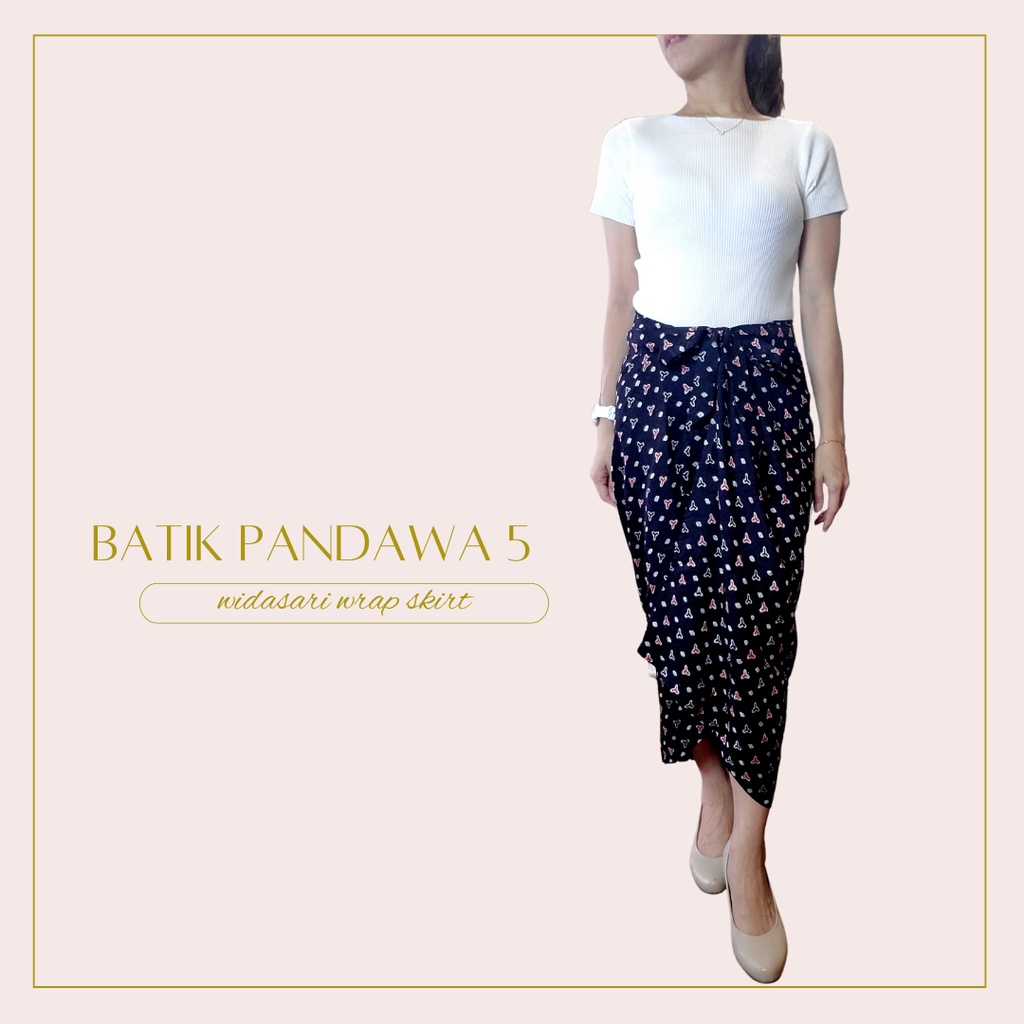 Jual Batik Pandawa5 | Batik wrap skirt Widasari/ Rok lilit batik/ Rok ...