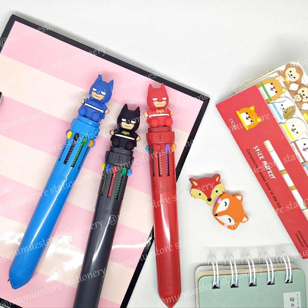Jual PEN 10 WARNA BABY BATMAN / PEN 10WARNA KARAKTER BATMAN / PEN ...