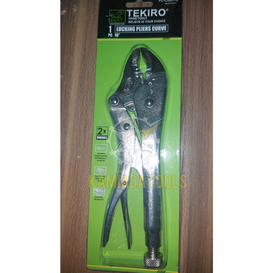 Jual Tang Stel 10 inch bengkok TEKIRO / Tang buaya 10 inch bengkok ...