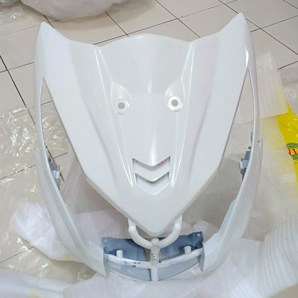 Jual cover front tameng panel beat fi K25 putih | Shopee Indonesia