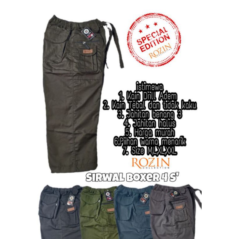 Jual Produk Terkini.. Sirwal Boxer Cargo Tactical Jahit Benang 3 bukan ...