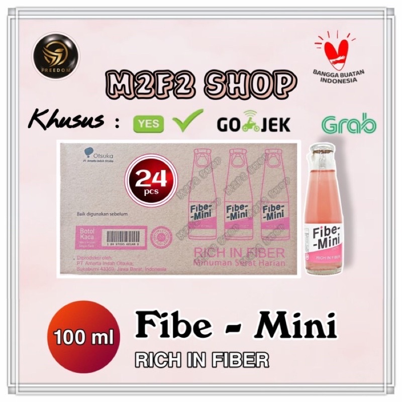 Jual Fibe Mini Rich In Fiber Minuman Berserat - 100 ml (Khusus Bluebird ...