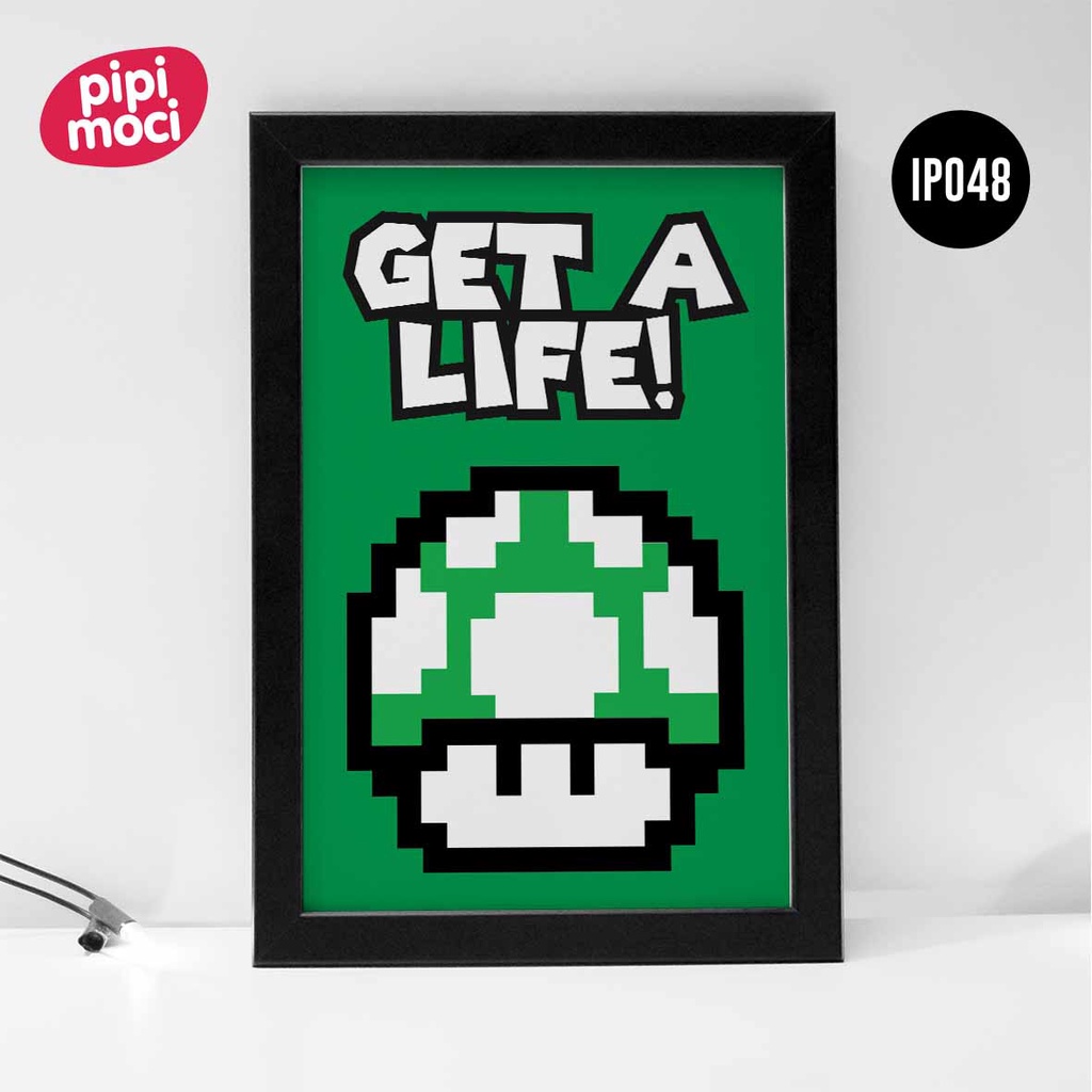 Jual Poster Mario Bros Get A Life ! A3 45X30cm | Shopee Indonesia