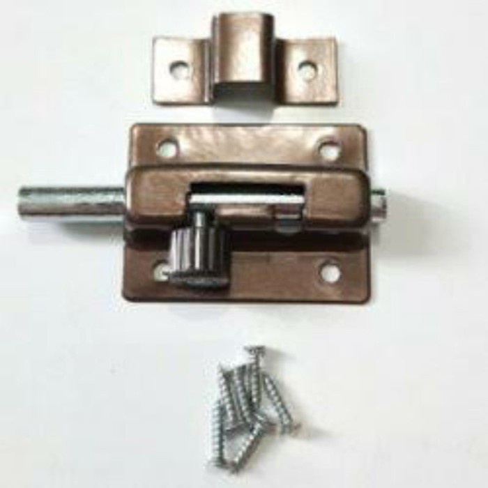 Jual Grendel Tower Bolt VOC Slot Pintu Jendela 2 Inci / 5 cm l Skrup ...