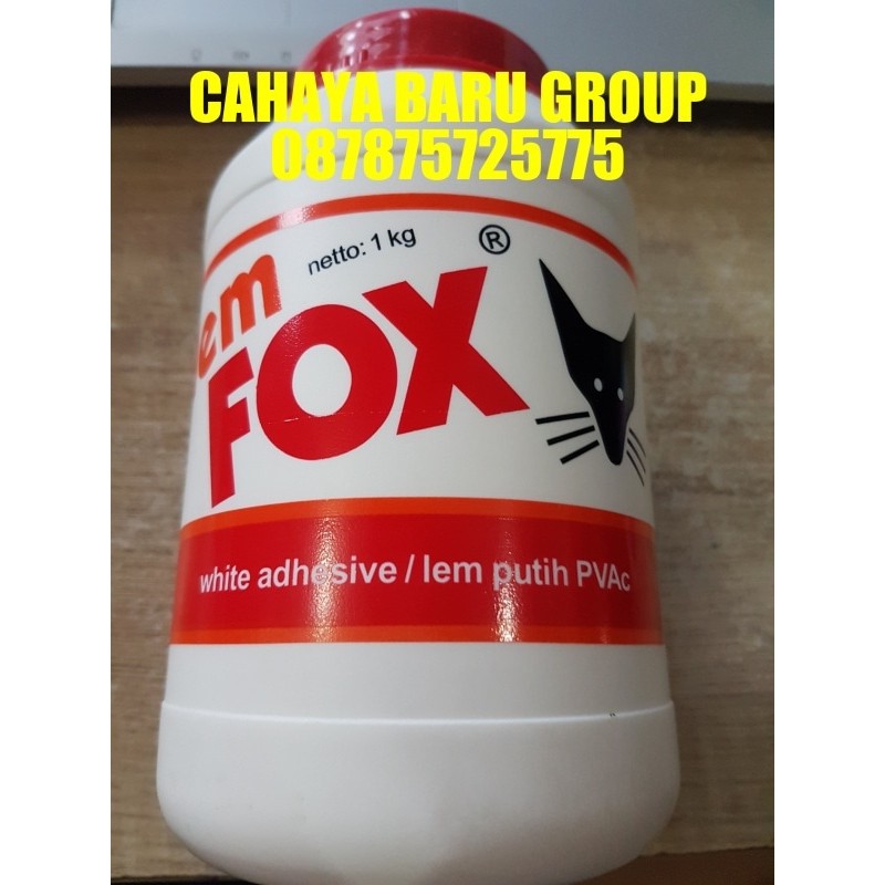 Jual LEM FOX PUTIH BOTOL 1 KG | Shopee Indonesia