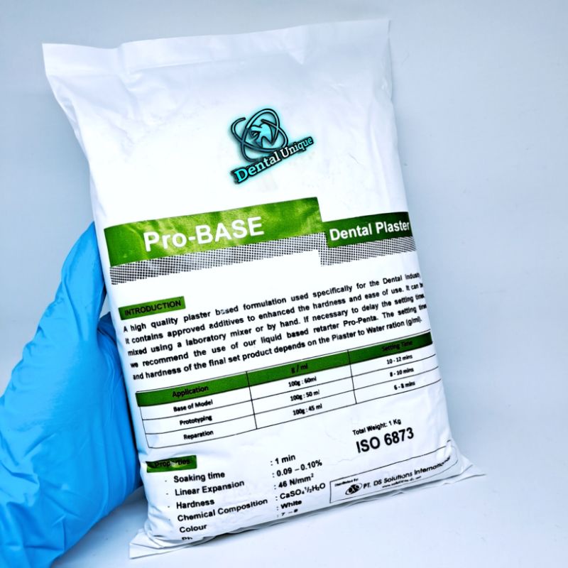 Jual Kapur putih/gips bahan cor gigi (pro-BASE) Dental plaster | Shopee ...