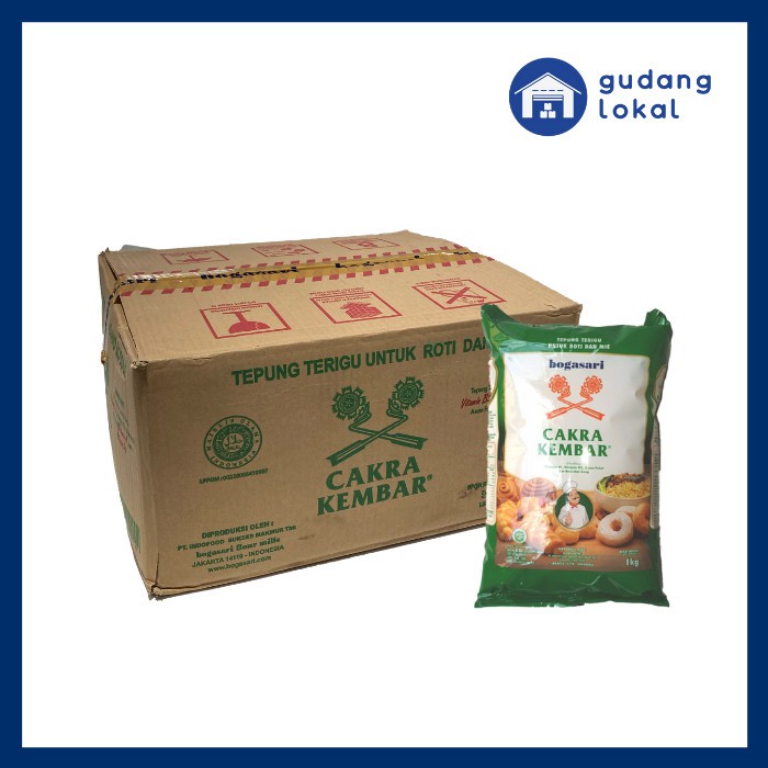 Jual Tepung Terigu - Cakra Kembar Premium 12X1Kg (Harga Karton ...