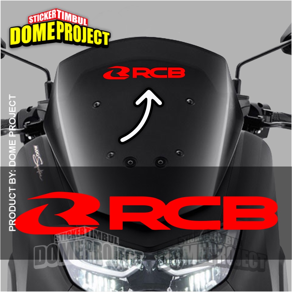Jual STIKER MOTOR CUTTING DECAL STICKER HELM MOTOR LOGO RCB RACING BOY ...