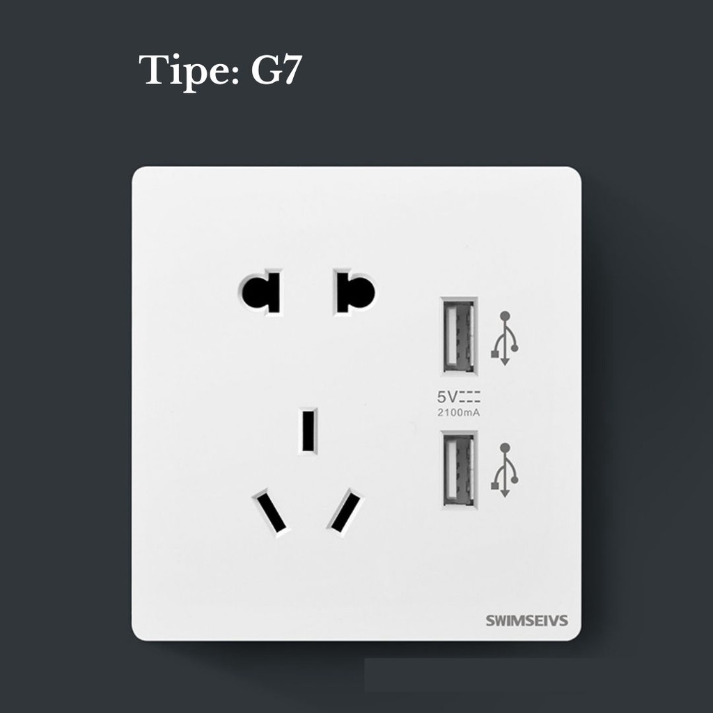 Jual Kokomi Saklar Dinding Putih Premium White Electrical Wall Socket 1 ...