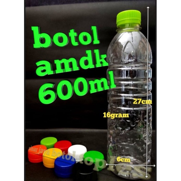 Jual Botol 600ml Plastik AMDK (Air Minum Dalam Kemasan) | Shopee Indonesia