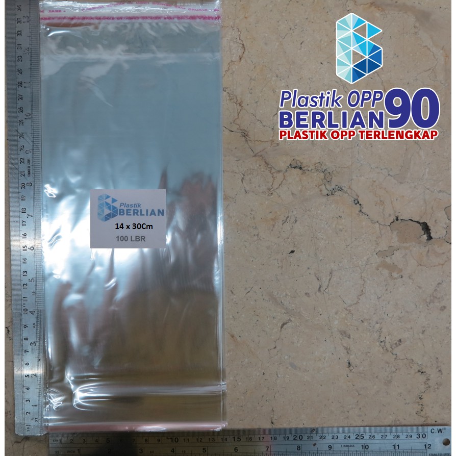 Jual PLASTIK OPP 14 X 30 CM 20 MIC/ PLASTIK KAIN / PLASTIK GARMENT ...