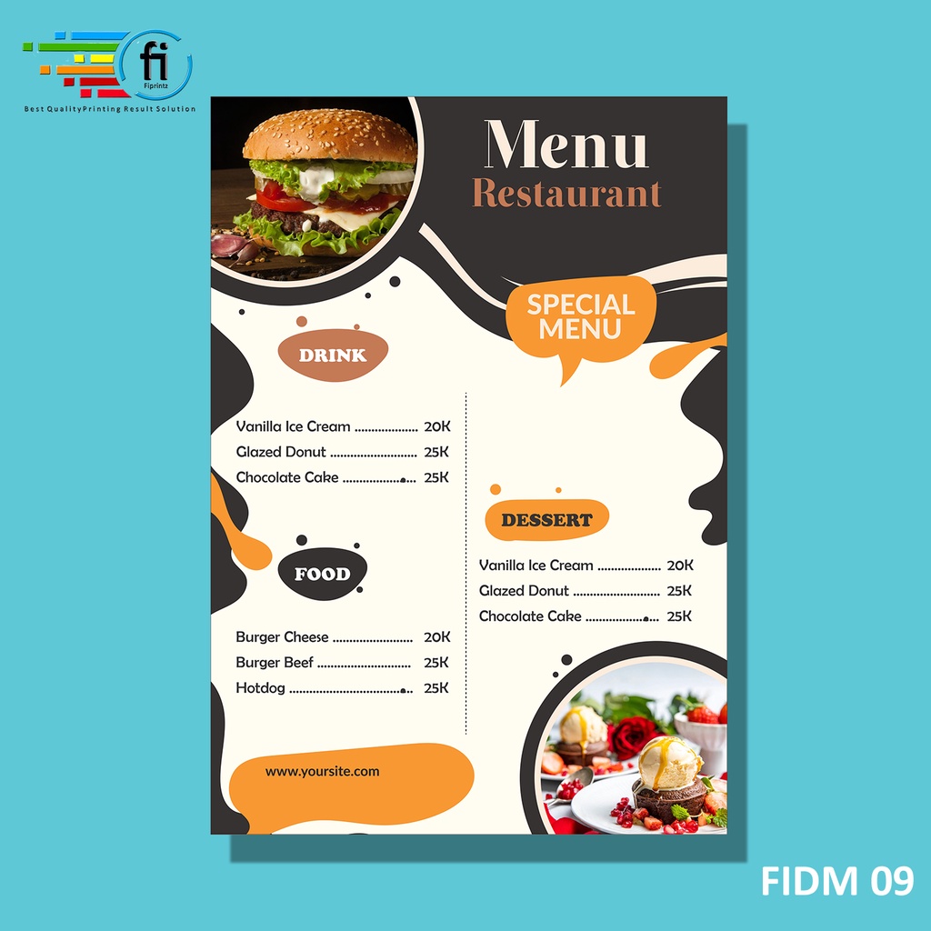 Jual Jasa Desain Daftar Menu Makanan & Minuman Custom | Edit menu Cafe ...