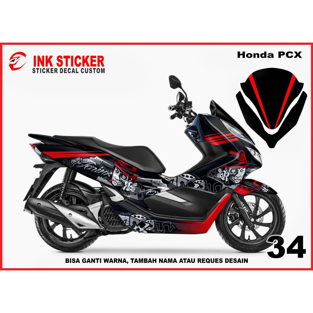 Jual Sticker Decal PCX full Body Desain 034 | Shopee Indonesia
