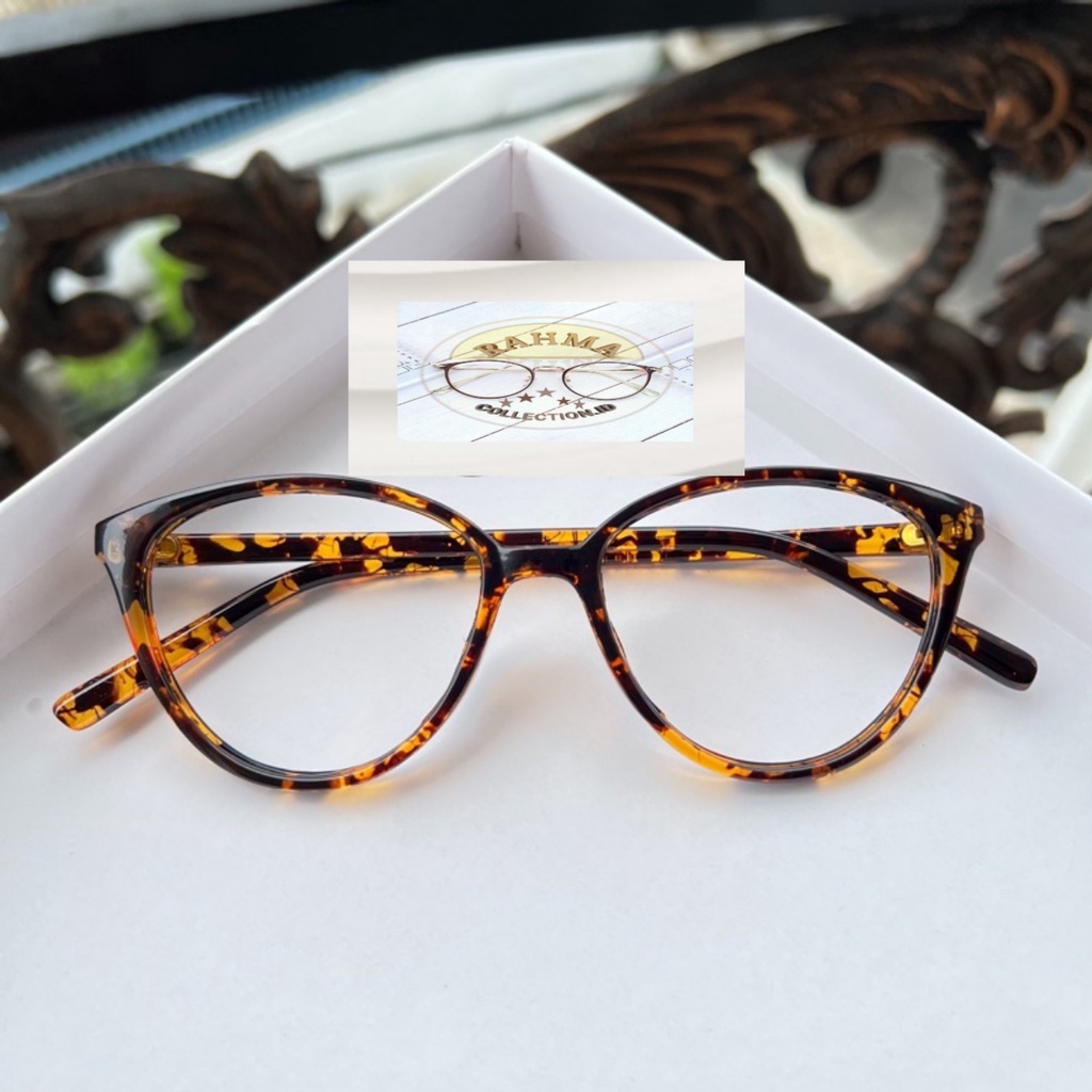 Jual FRAME KACAMATA WANITA CEWEK CAT EYE 608 LENSA MINUS PLUS CYLINDER ...
