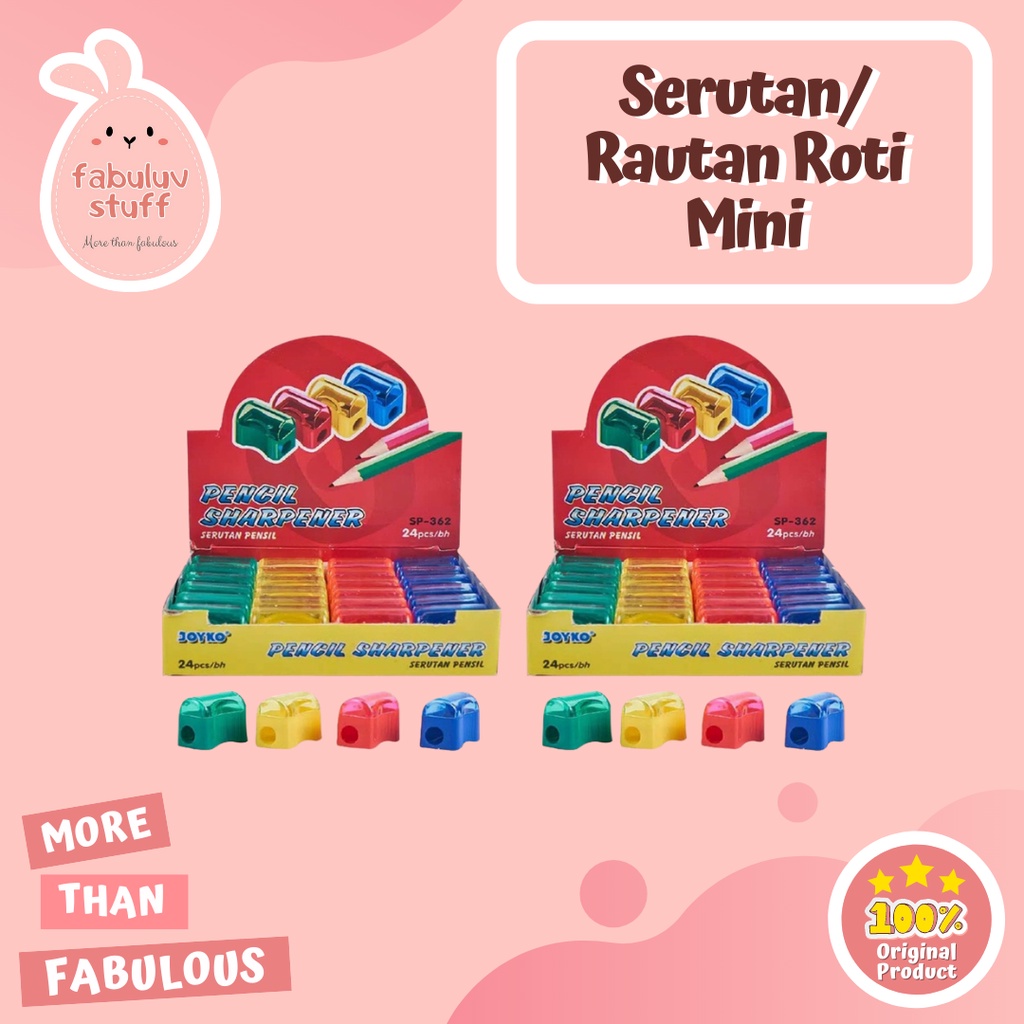 Jual ATK ~ Rautan Mini Joyko SP - 362 / Rautan Roti / Sharpener Pencil ...