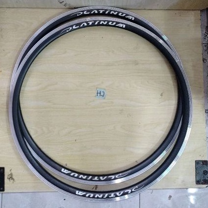 Jual Rims Rim Velg 700c Platinum 36H 30 mm Double Wall 36 hole roadbike ...
