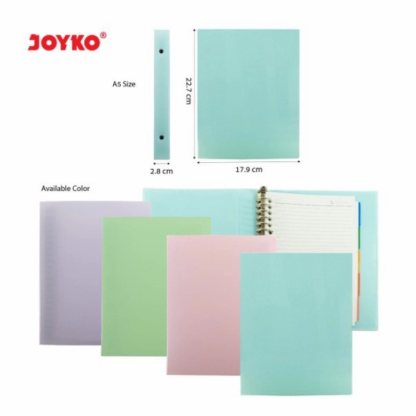Jual Binder A5 Joyko Warna Pastel A5-MHPT-M516 10 Lembar | Shopee Indonesia