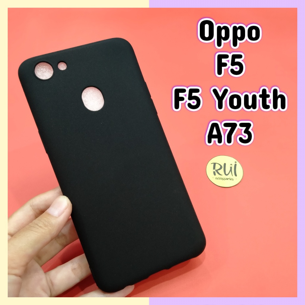 Jual Case Hitam Black Matte Oppo F5 / F5 Youth Softcase Polos Slim ...