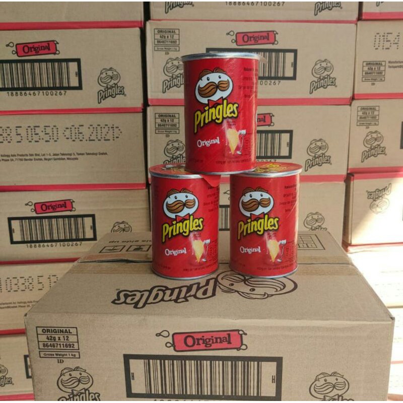Jual PRINGLES 42 G ISI 12 PCS | Shopee Indonesia