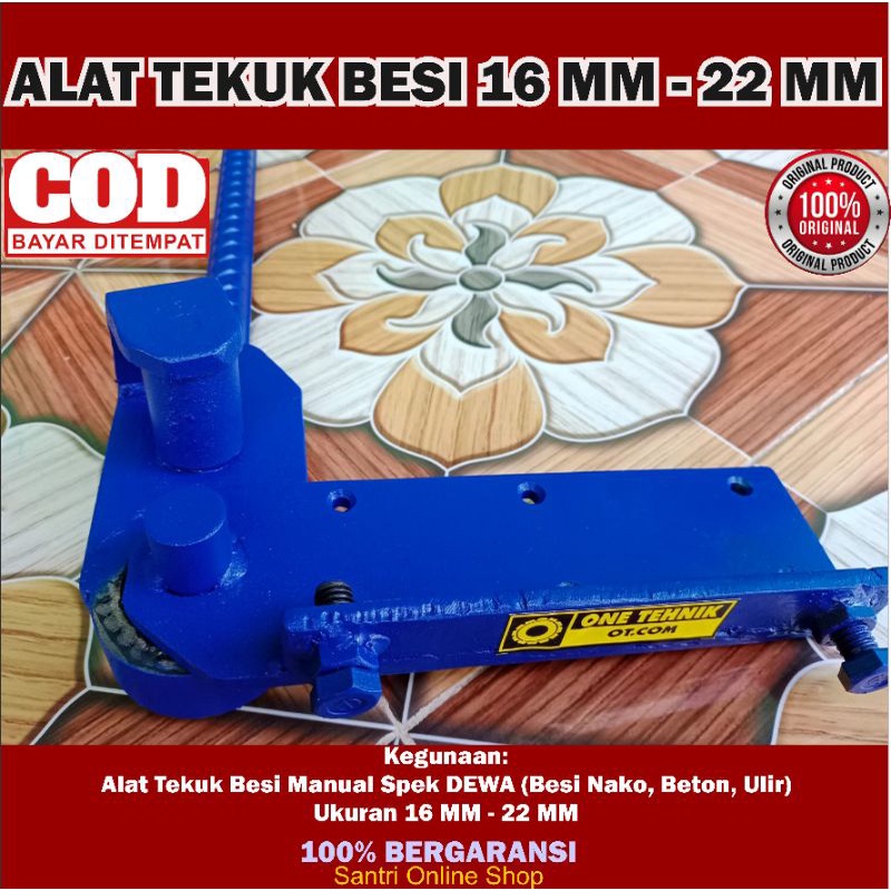 Jual (TERBARU) ALAT TEKUK BESI Penekuk Besi Beton Nako Ulir Ukuran 10 ...