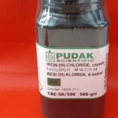 Jual FeCl3 PUDAK Chloride III III Per Klorida 10 Besi Heksahidrat gram ...
