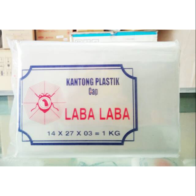Jual Plastik bening 1 kg 03 Laba Laba 14x27x03 | Shopee Indonesia