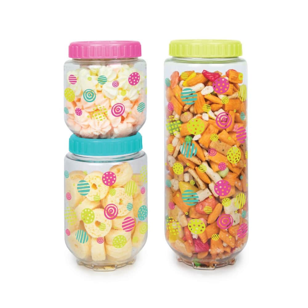 Jual TOPLES MEDINA Coral Value Stack & Lock Canister Set Tahan Banting ...