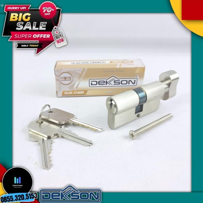 Jual cylinder dekkson tc dl 60 mm kunci silinder dekson knob best seller | Shopee Indonesia