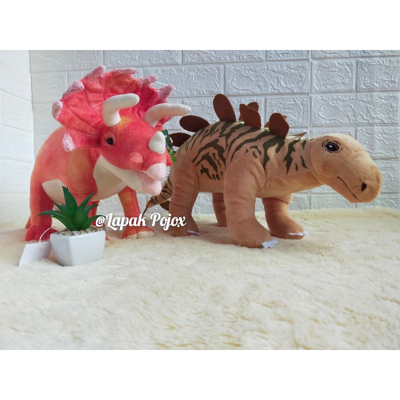 Jual Boneka Dinosaurus TRICERATOPS & STEGOSAURUS | Shopee Indonesia