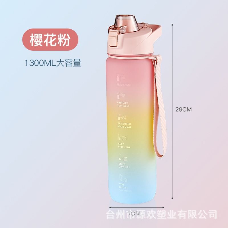 Jual Botol Motivasi Pastel Gradient 1 Liter Original Tritan | Shopee ...