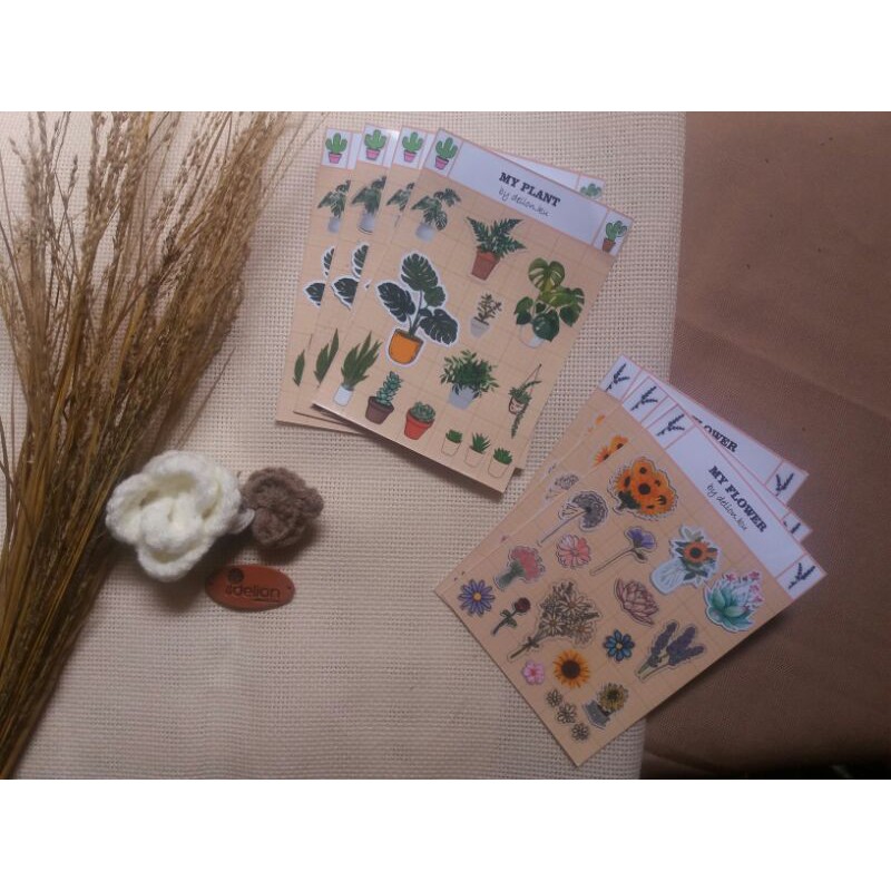 Jual Sticker Stiker Aesthetic/Stiker Lucu/Stiker Tanaman / Sticker ...