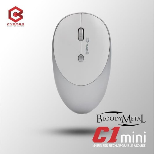 Jual Cyborg Mouse Wireless Rechargeable C1 Mini Bloodymetal | Shopee ...