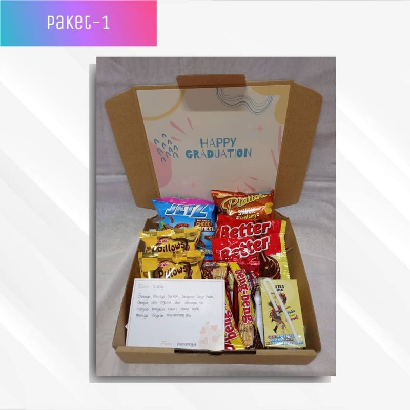 Jual GIFT BOX SNACK (Kado ultah,wisuda,sempro) | Shopee Indonesia