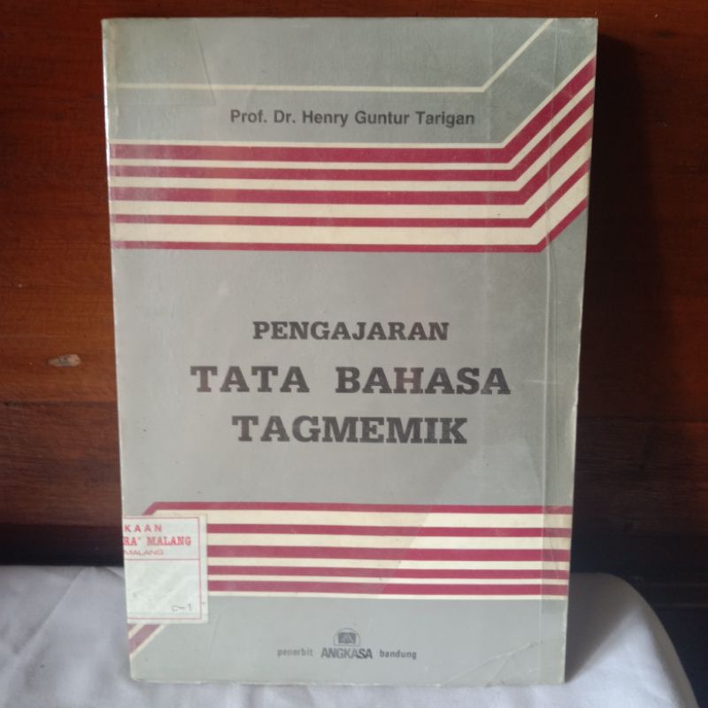 Jual PENGAJARAN TATA BAHASA TAGMEMIK Oleh PROF.Dr.HENRY GUNTUR TARIGAN ...