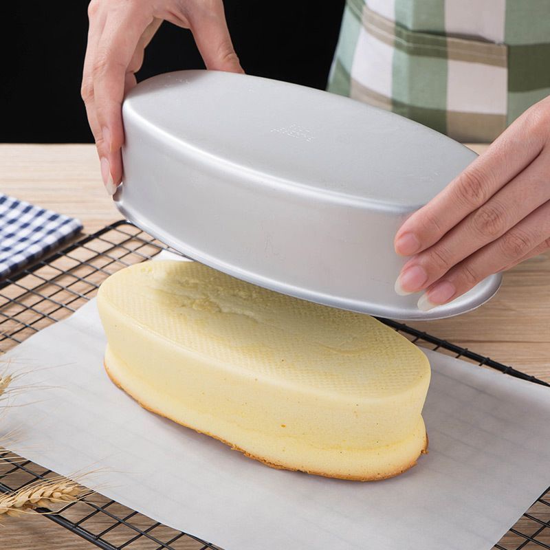 Jual loyang oval aluminium tanpa sambungan 22cm / loyang cheese cake ...
