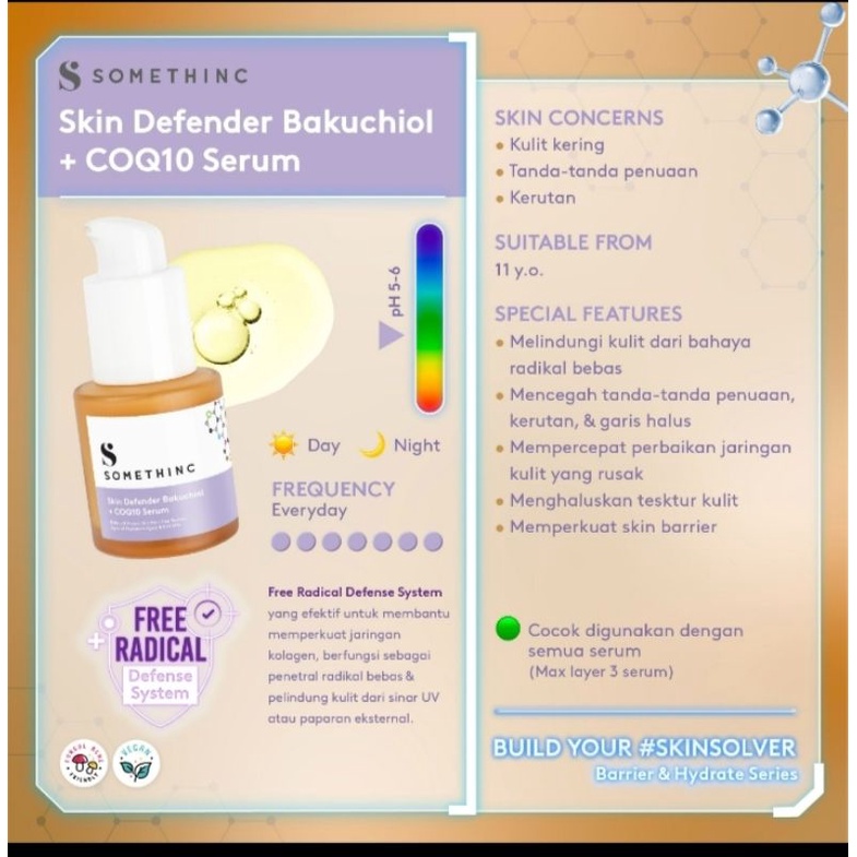Jual SOMETHINC SKIN DEFENDER BAKUCHIOL ED 07 2024 | Shopee Indonesia
