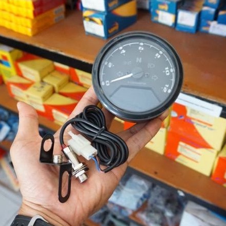 Jual Speedometer Digital Set Magnet Sensor Stang Custom Vespa Npx Px ...