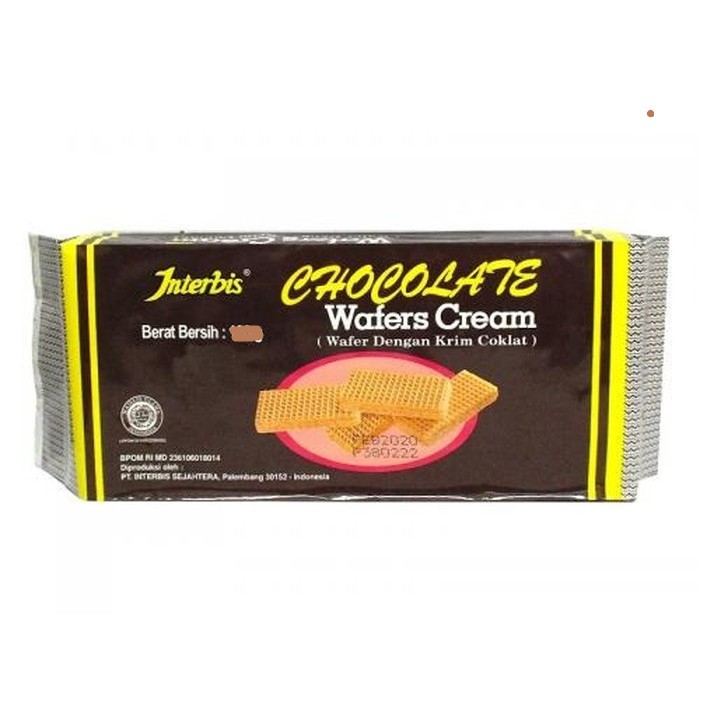 Jual INTERBIS Wafer Cream Chocolate 115 gr #ITK | Shopee Indonesia