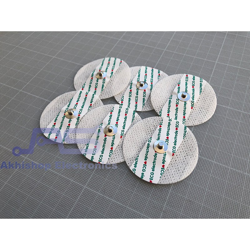 Jual EMG EKG ECG Pad Ukuran Dewasa Untuk Eksperimen (Isi 6pcs) | Shopee ...