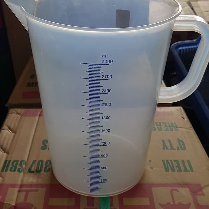 Jual [ynyofficial] Gelas Ukur 3000 ml / 3 Ltr Green Leaf | Shopee Indonesia