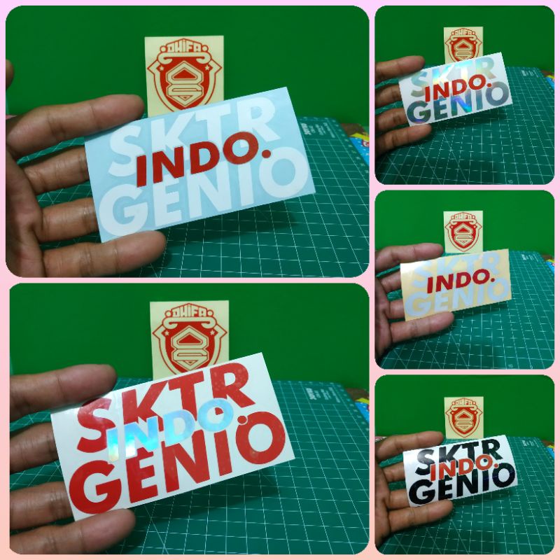 Jual stiker cutting SKTR INDO GENIO sticker skuter indo genio | Shopee ...