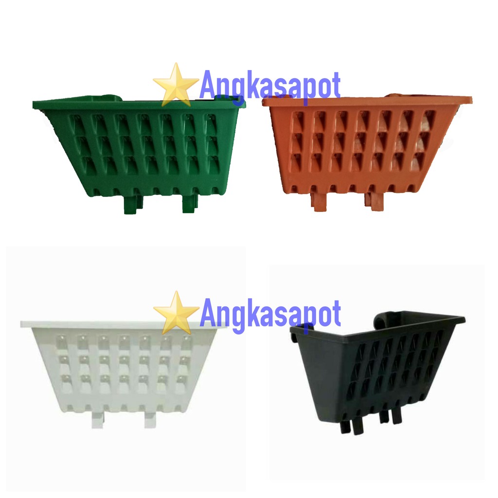 Jual Pot Dinding Tempel Bunga Tanaman Argo 02 Panjang 26 cm | Shopee ...
