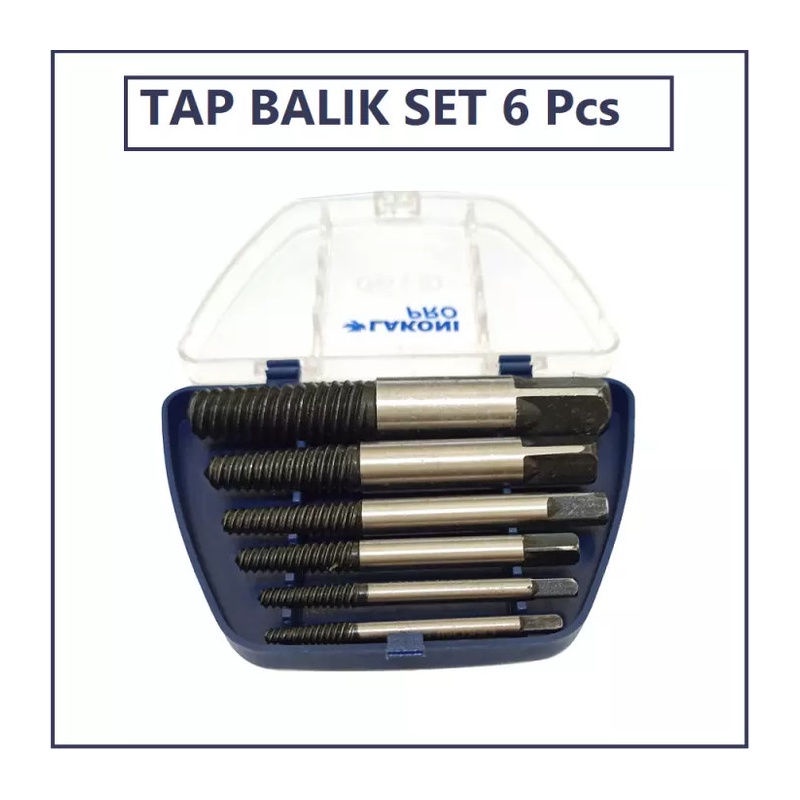 Jual Murah LAKONI PRO Hand Tap balik set / screw extractor 6pcs ...