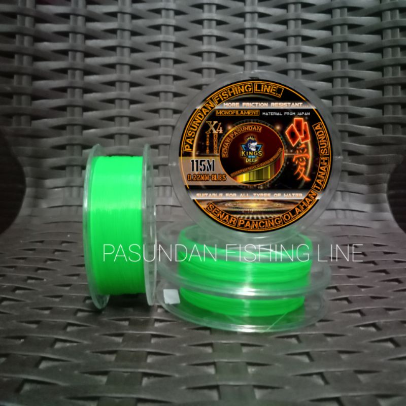 Jual SENAR PANCING PASUNDAN WARNA HIJAU STABILO DOFF, PANJANG 100M+15M ...
