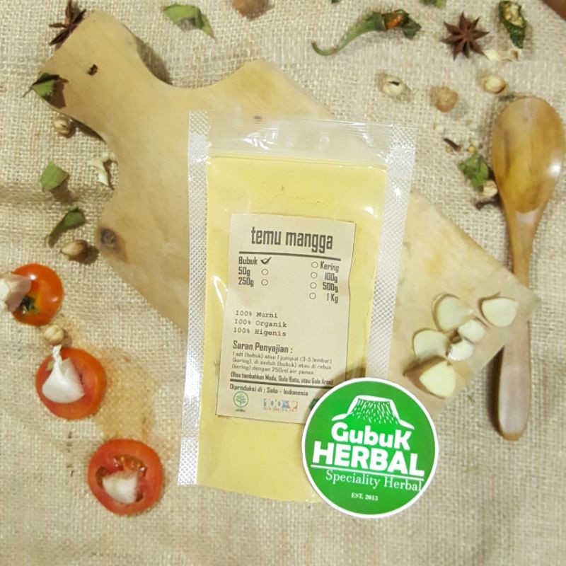 Jual TEMU MANGGA BUBUK 100 GRAM - Curcuma Amada - BUBUK HALUS - MURNI ...